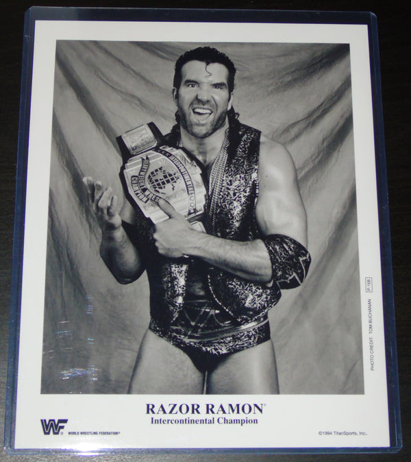 Razor Ramon WWF Wrestling Official P-168 Promo Photo – RetroWrestling.com