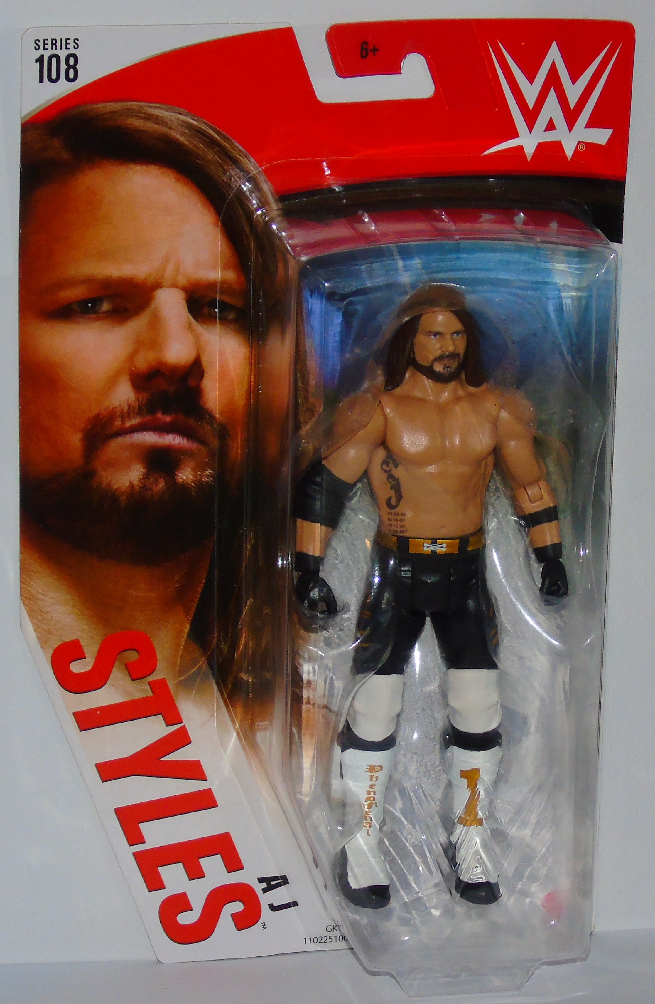 AJ Styles WWE Mattel Basic Series 108 Chase Version Figure ...