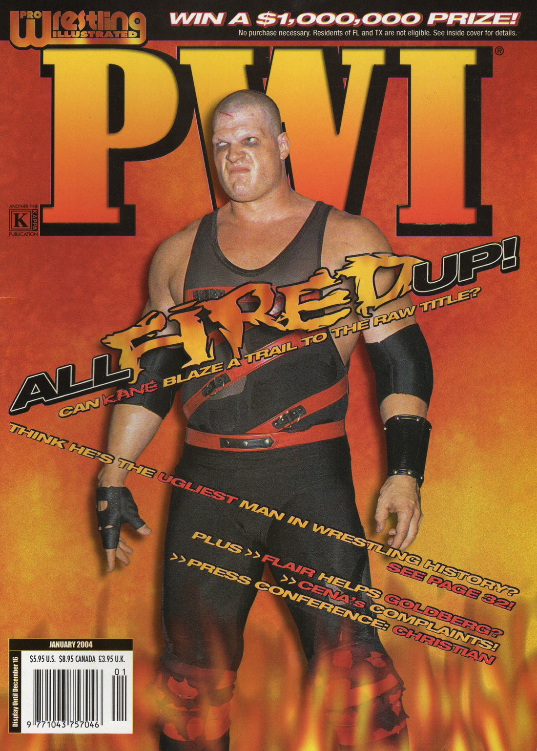 PWI Pro Wrestling Illustrated Magazine January 2004 – RetroWrestling.com
