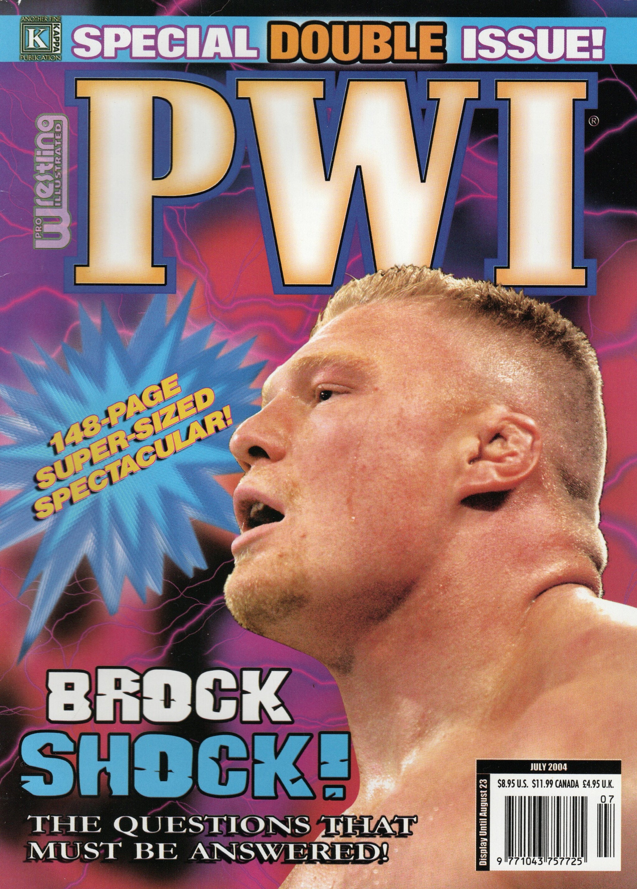 PWI Pro Wrestling Illustrated Magazine July 2004 – RetroWrestling.com