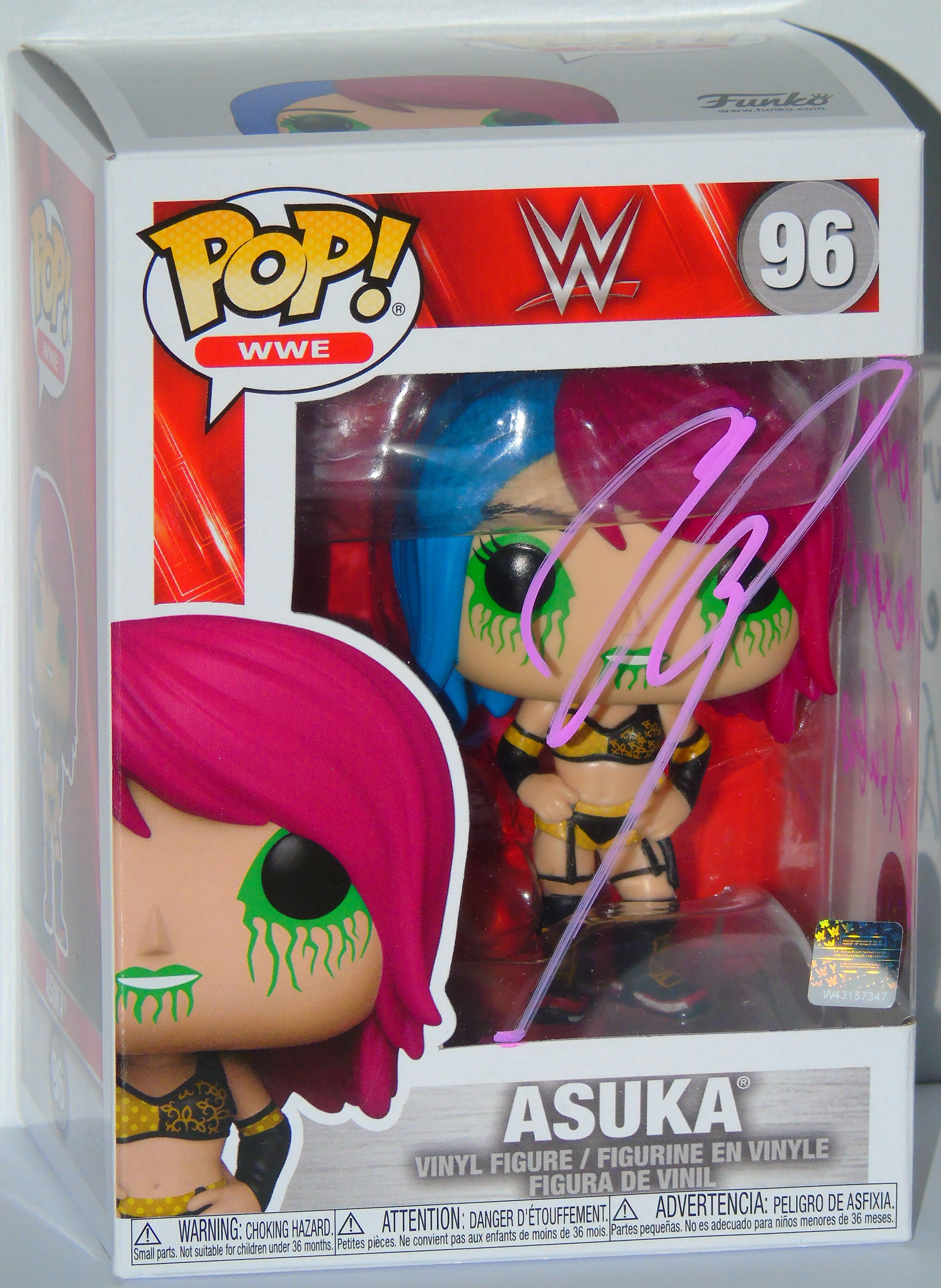 Asuka Signed Funko WWE Wrestling Pop! Vinyl Figure – RetroWrestling.com