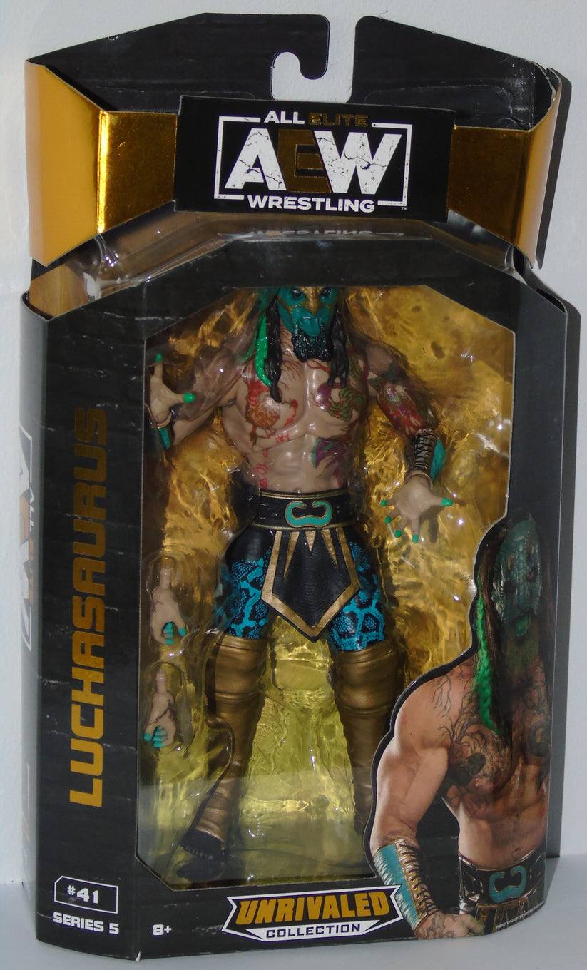 Luchasaurus AEW Jazwares Unrivaled Figure Series 5 – RetroWrestling.com