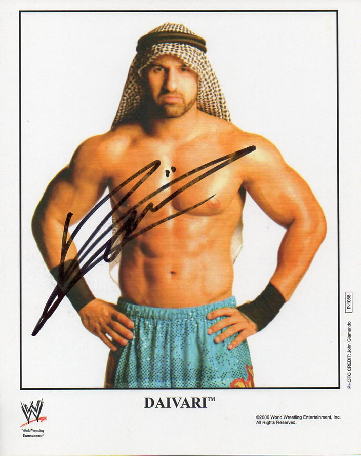 Daivari WWE Signed Promo Photo Print – RetroWrestling.com