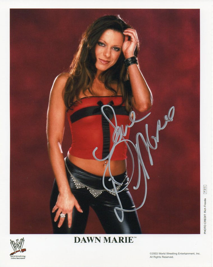 Dawn Marie Wwe Signed Promo Photo Print Retrowrestling