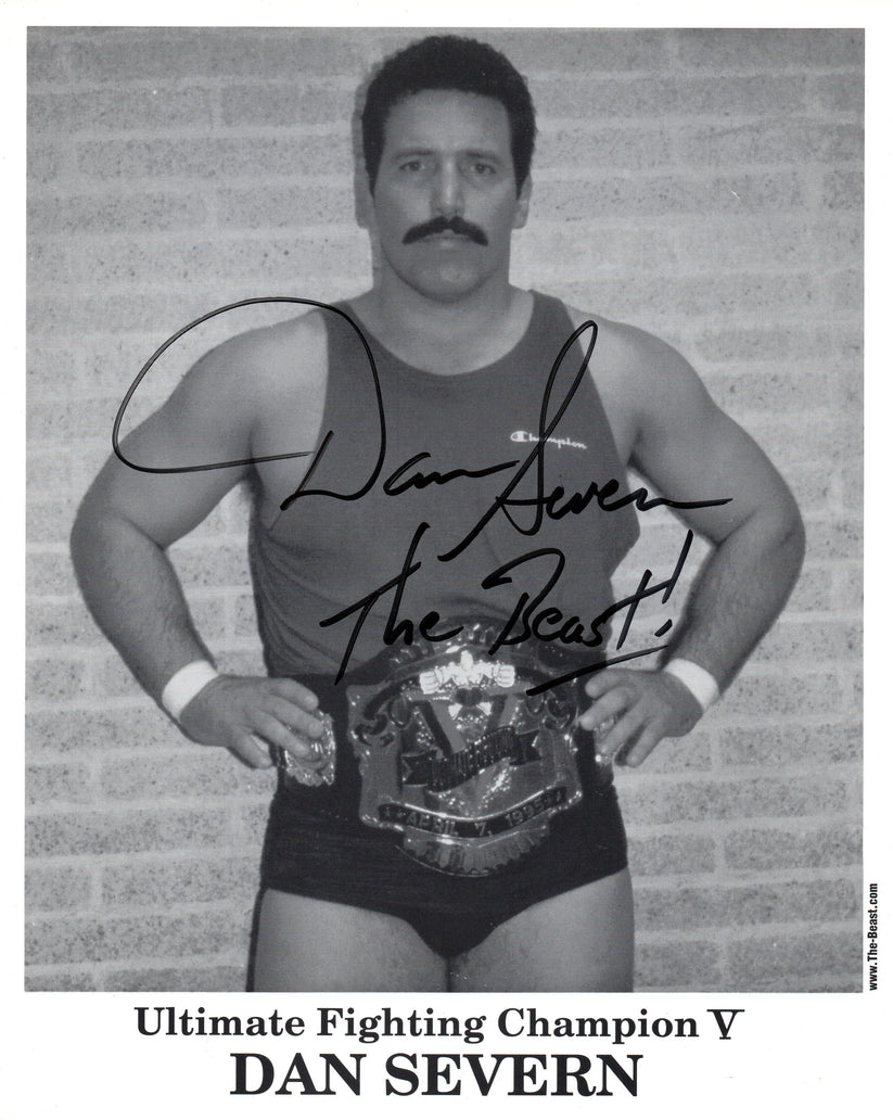 Dan Severn Boxing/MMA/UFC Signed Promo Photo – RetroWrestling.com